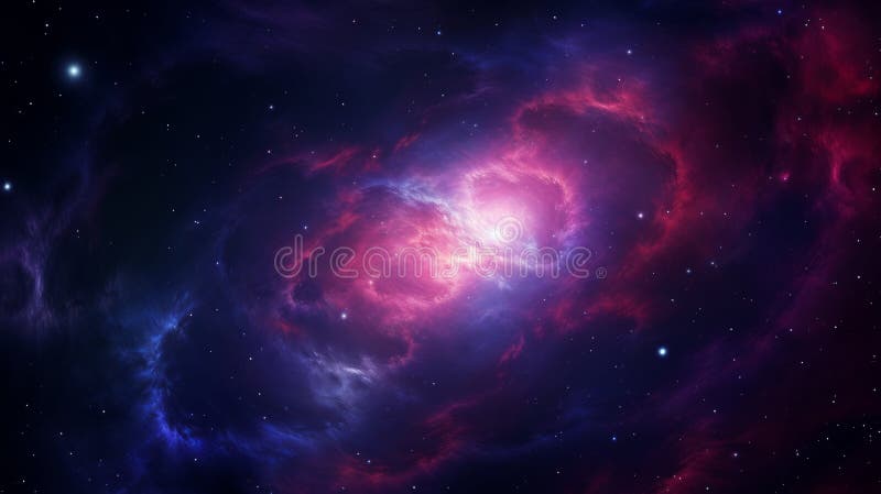 Surreal Hyper Space Vortex with Interstellar Galaxies Stock ...
