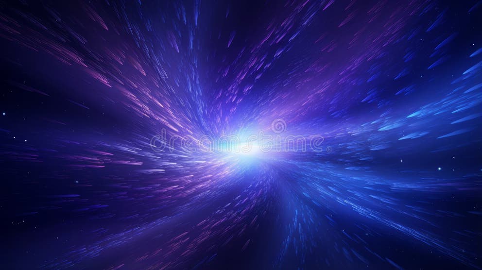 Surreal Hyper Space Vortex with Pulsating Energy Stock Illustration ...