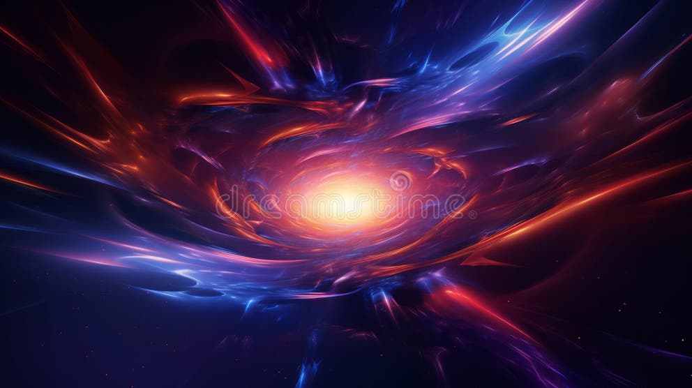 Surreal hyper space vortex stock illustration. Illustration of black ...