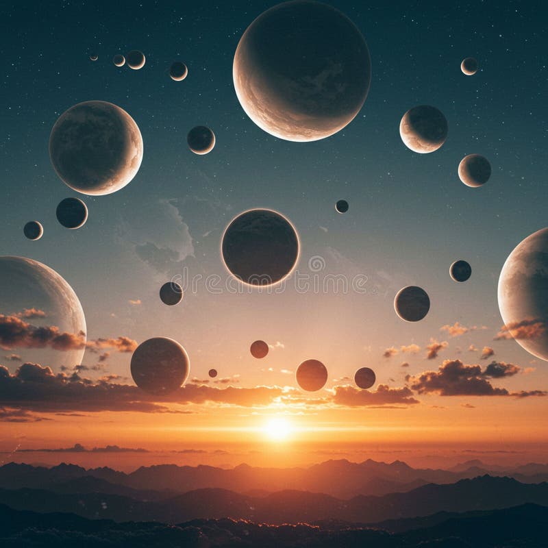 Multiple Floating Moons Stock Illustrations – 125 Multiple Floating ...