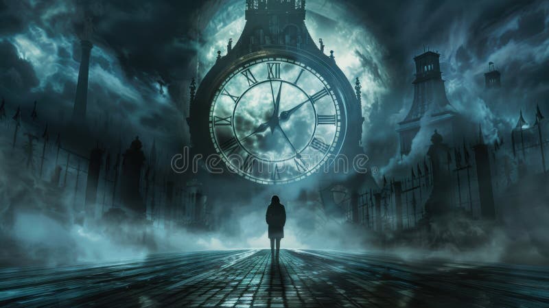 A Surreal Image of Melting Clocks Representing the Fear of Time Passing ...