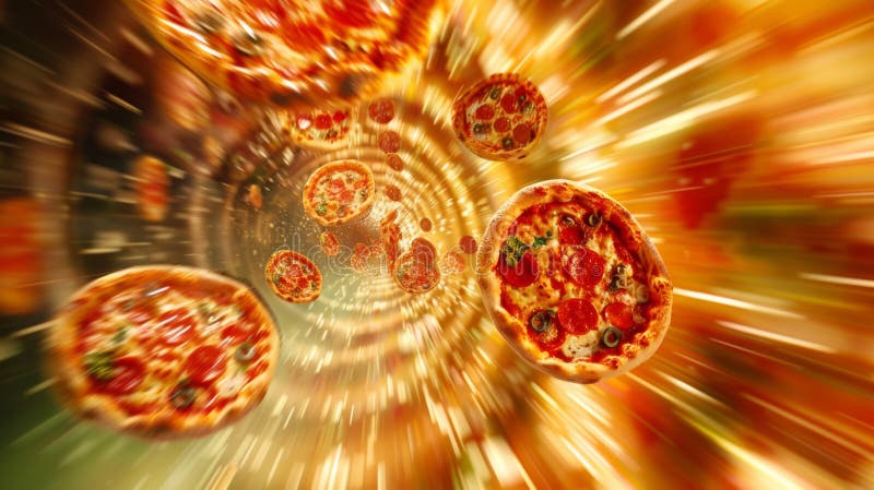 Spinning Pizzas Stock Illustrations – 3 Spinning Pizzas Stock ...