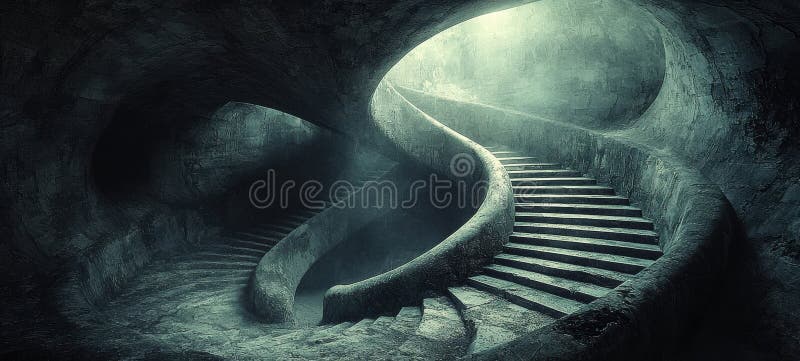 Surreal Labyrinth with Infinite Loops and Twisting Stairs Creates ...