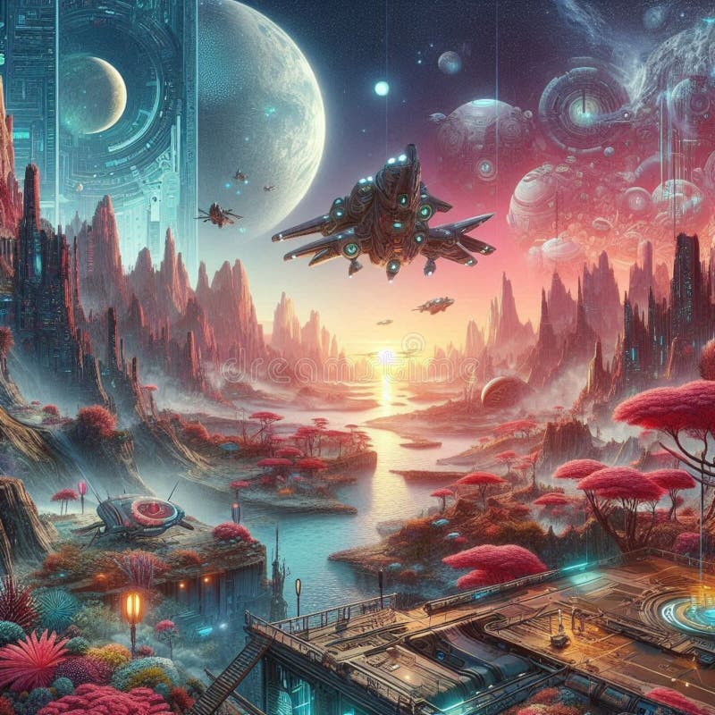 A High-definition Image of an Alien Planet with Strange Landscapes ...