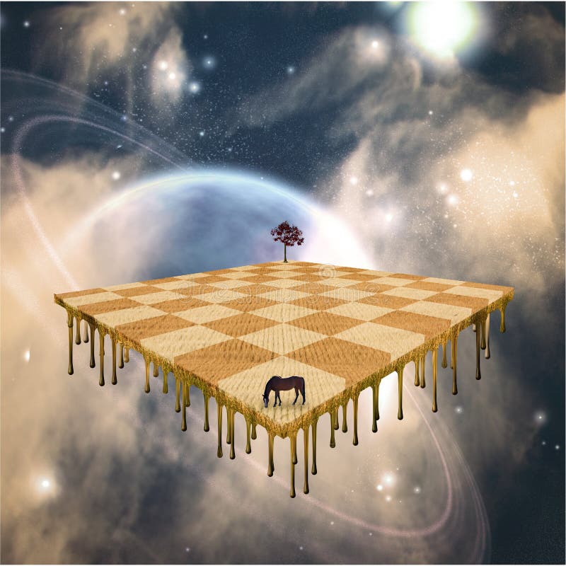 Surreal Landscape. 3D Rendering Stock Illustration - Illustration of ...