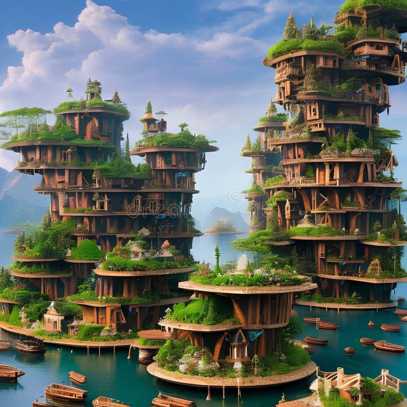 Whimsical Structures Stock Illustrations – 1,688 Whimsical Structures ...