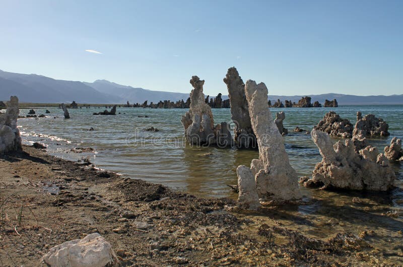 Surreal Landscape of Mono Lake, California Stock Photo - Image of ...