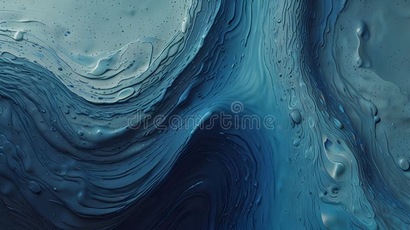 A Surreal, Liquid-like Texture in a Soothing Blue Gradient Stock ...