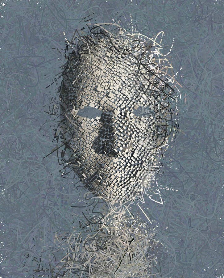 Surreal Mask stock illustration. Illustration of surreal - 21977128