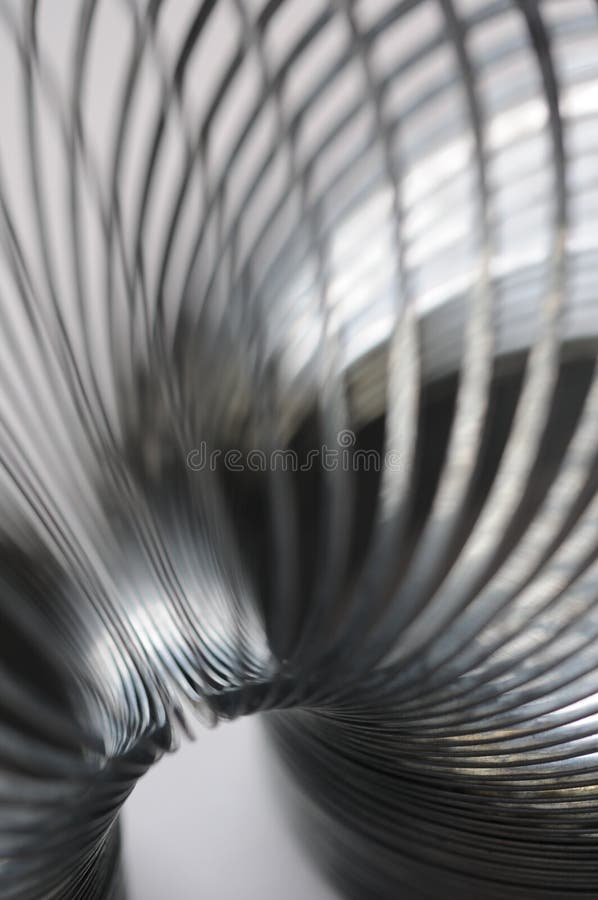 Surreal Metal Spring stock photo. Image of white, bended - 136431780