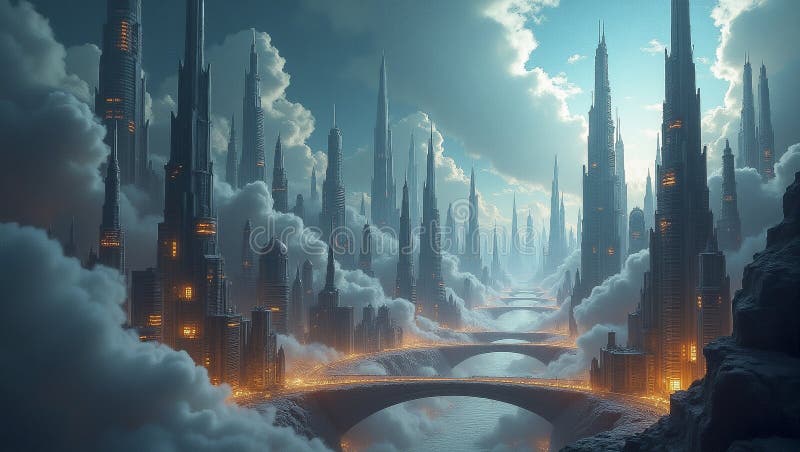 A Surreal Metropolis Where Architecture is Constantly Shifting, Forming ...