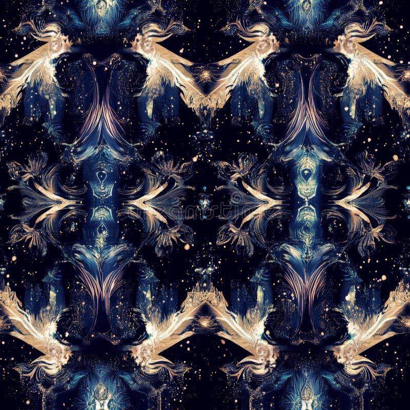 A Surreal Mirror World Pattern Where Reflections Come To Life, Creating ...