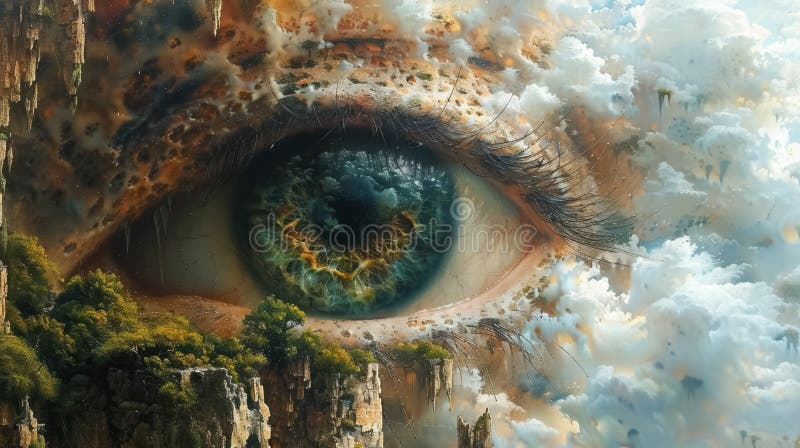 Surreal Mystical Fantasy Artwork. Impossible Art Stock Illustration ...
