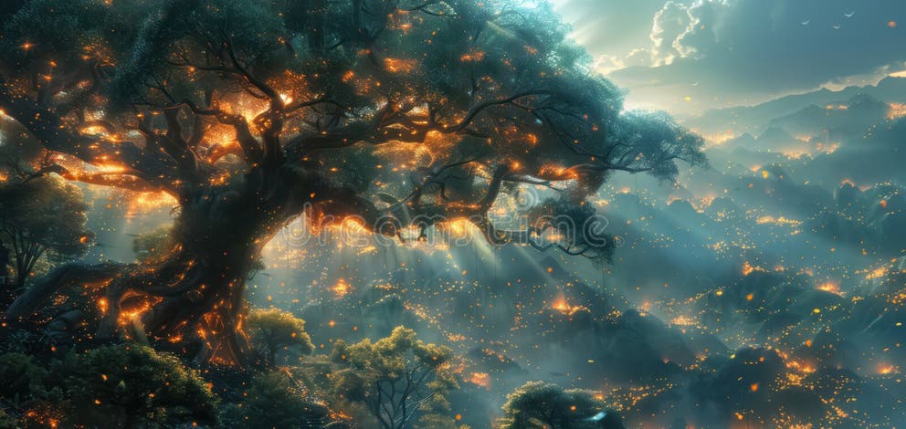 Surreal Mystical Fantasy Artwork. Impossible Art Stock Illustration ...