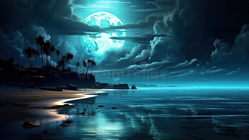 Featuring Moonlight Stock Illustrations – 264 Featuring Moonlight Stock ...