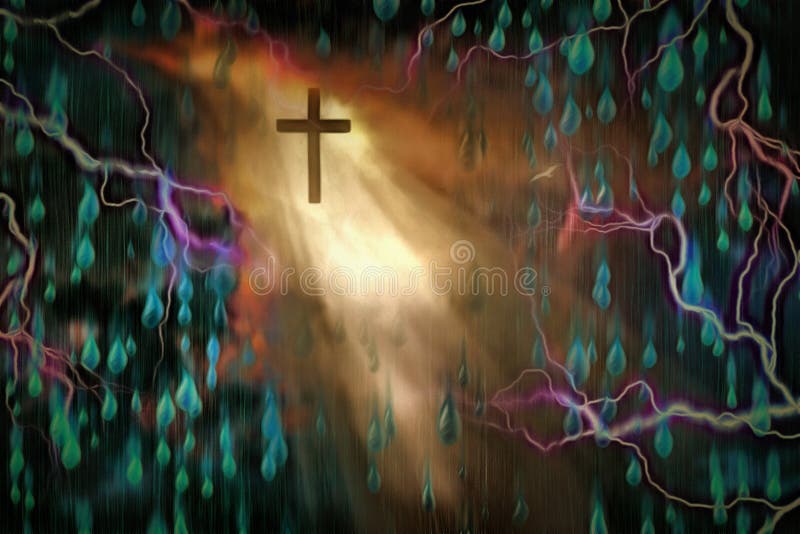 Light of the Cross stock illustration. Illustration of believer - 1335427