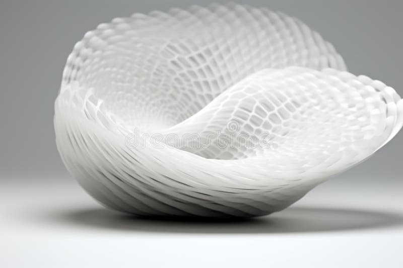 Surreal and Parametric Geometric Shape Object Background Stock ...