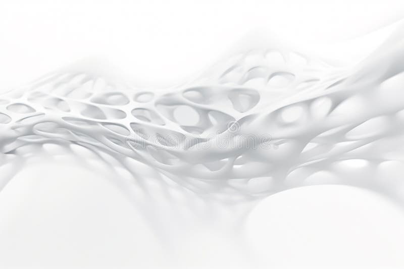 Surreal and Parametric Geometric Shape Object Background Stock ...