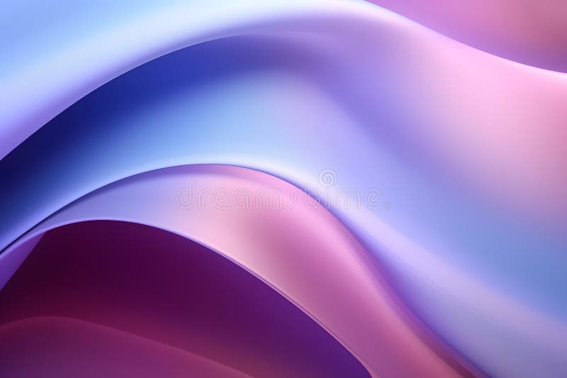 Surreal Pastel Waves Abstract. Generative AI Illustration Stock ...