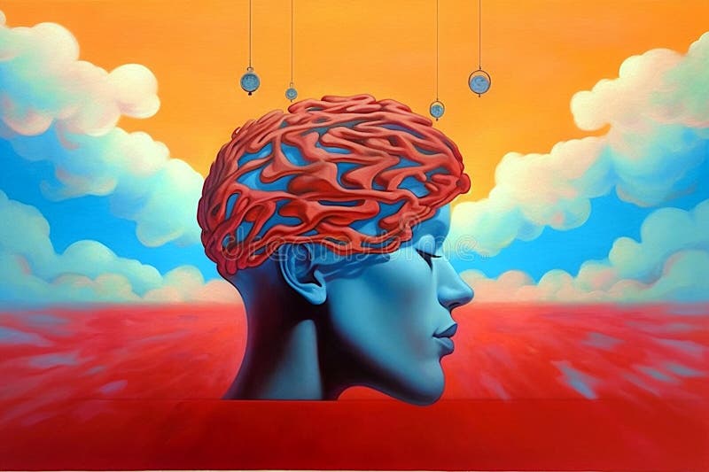 Surreal Art Picture of a Cat, Generative Ai Stock Illustration ... Surreal Art Picture of a Cat, Generative Ai Stock Illustration ...