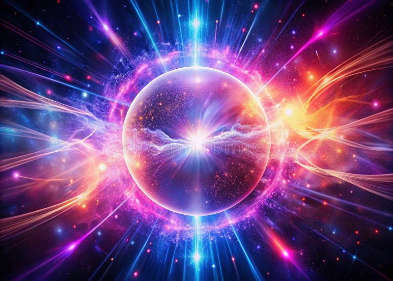 Surreal Pink and Purple Animated Background: Dreamlike Rays and Glowing ...