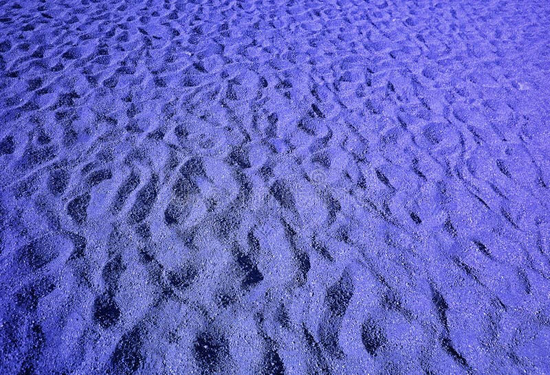 Surreal Pop Art Style Blue Colored Desert Sand Ripple Patterns Stock ...