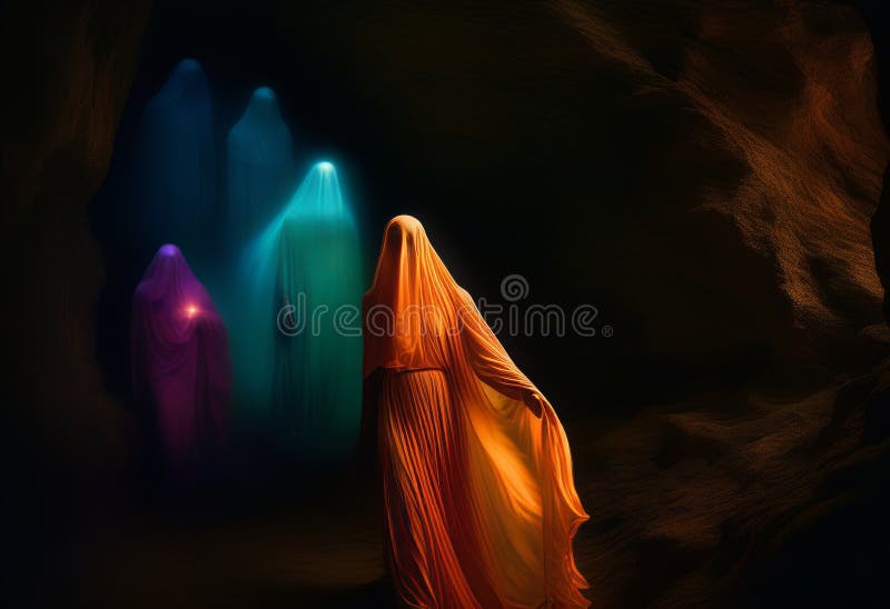 A Surreal Portrait of Myth and Mystery Stock Illustration ...