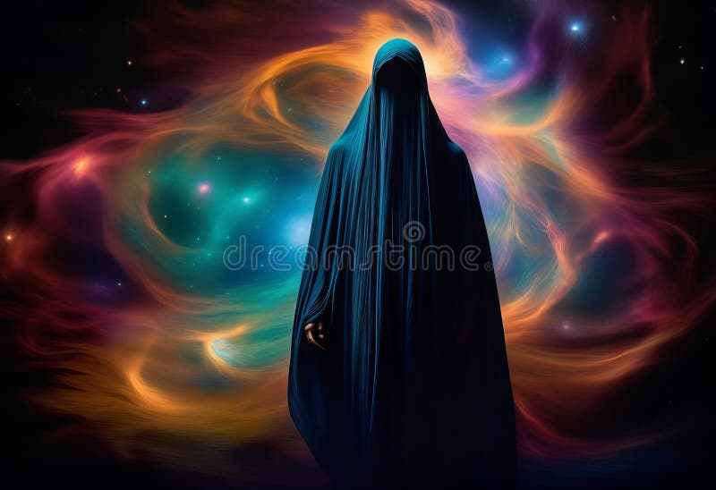 A Surreal Portrait of Myth and Mystery Stock Illustration ...