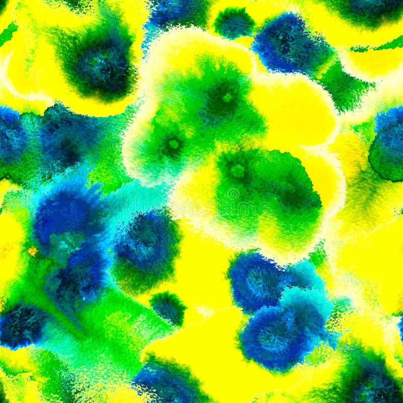 Surreal Psychedelic Brush Texture Surrealistic Seamless Pattern Stock ...