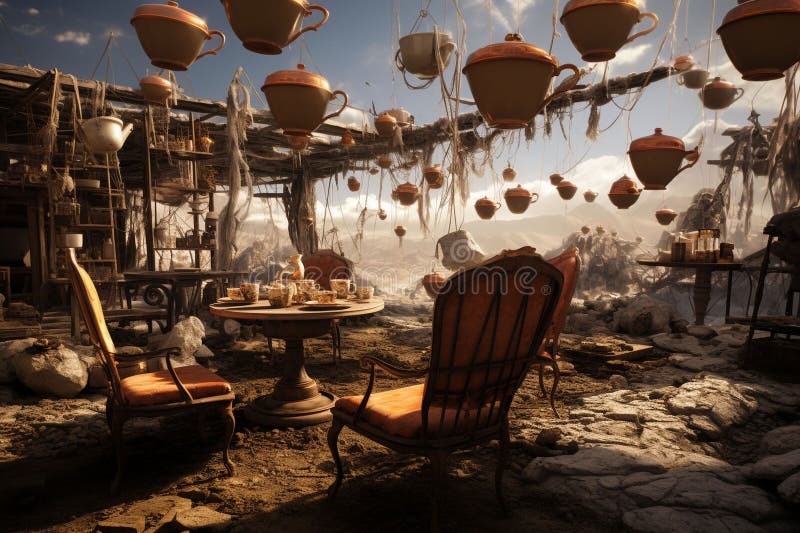 Surreal Realm, Eye, Hand and Celestial Bodies Stock Illustration ...