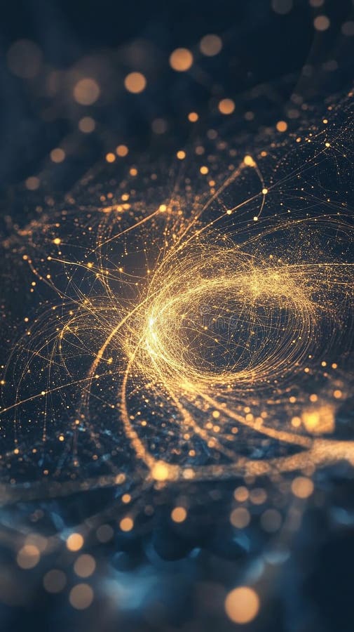 Surreal Representation of Solar Particles Forming Intricate Light ...