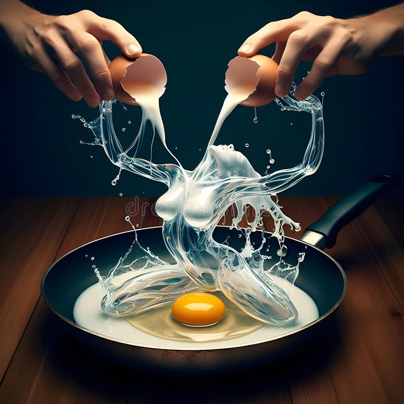 A Surreal Scene of Human-like Figure Forming in the Pan from the ...