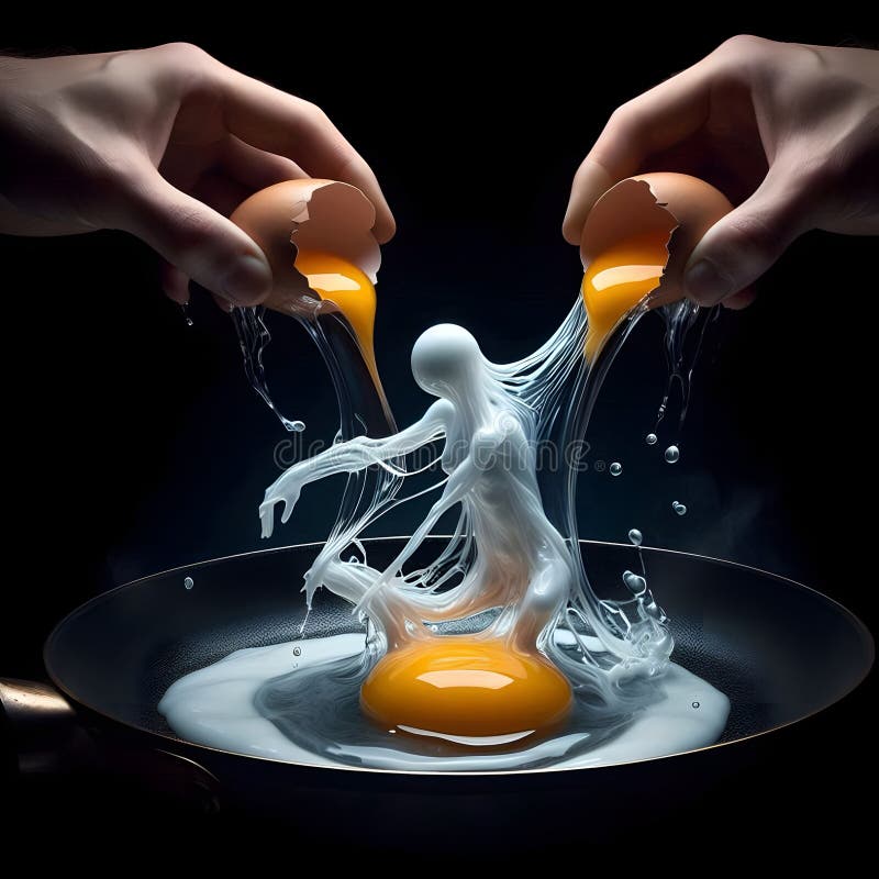 A Surreal Scene of Human-like Figure Forming in the Pan from the ...