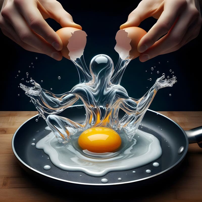 A Surreal Scene of Human-like Figure Forming in the Pan from the ...