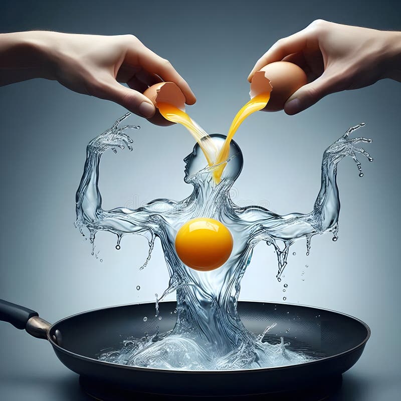 A Surreal Scene of Human-like Figure Forming in the Pan from the ...