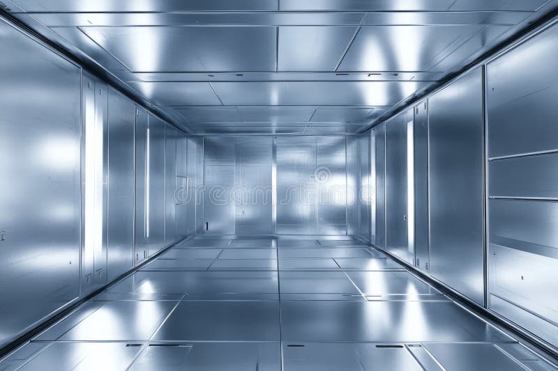 A Surreal Sci-fi Floating Cube Chamber 3D Background Room Where Anti ...