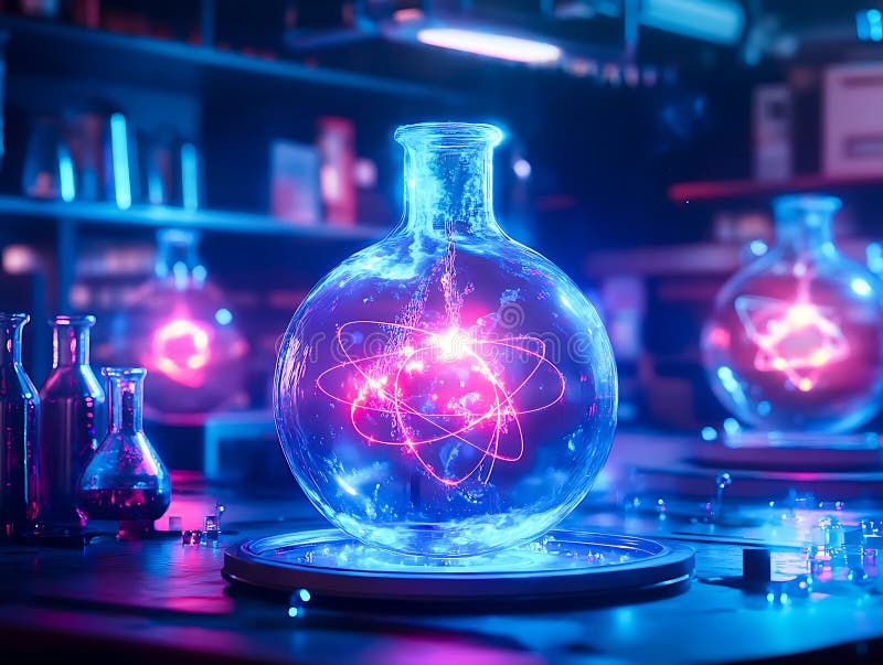 Surreal Science Experiment in Abstract Lab, Ai Generated Stock ...