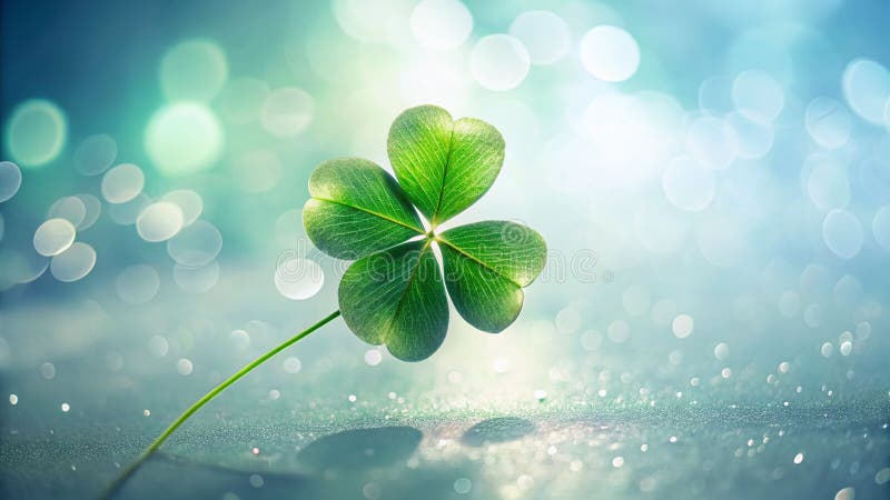 Surreal Shamrock Design a Pristine White Background Ideal for Text ...