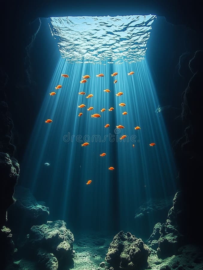 Surreal Skylight Scene with Vibrant Details Stock Illustration ...