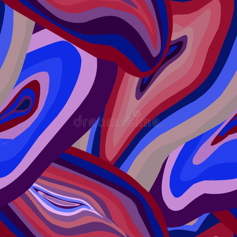 Vector Overlapping Seamless Pattern Stock Vector - Illustration of ...