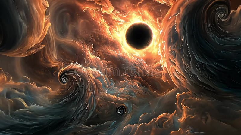 Surreal Solar Eclipse Cloudscape Stock Footage - Video of vibrant ...
