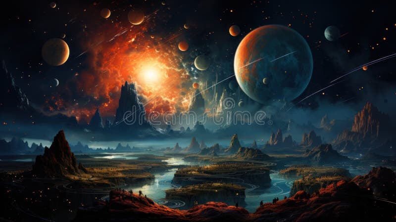 Surreal Solar System: a Celestial Canvas of Wonders and Imagination ...