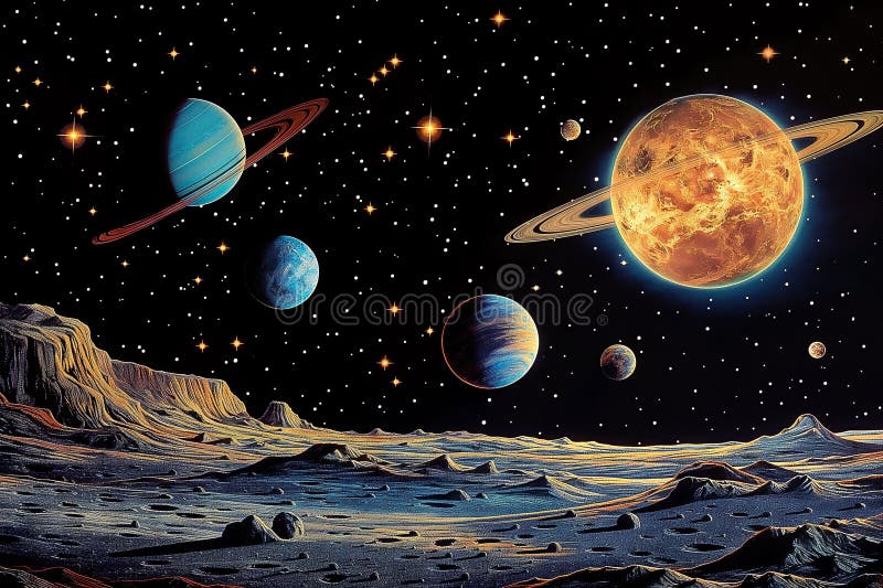 Surreal Solar System: a Celestial Canvas of Wonders and Imagination ...