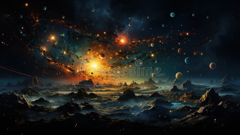Surreal Solar System: a Celestial Canvas of Wonders and Imagination ...