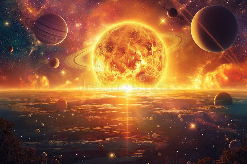 Surreal Solar System: a Celestial Canvas of Wonders and Imagination ...