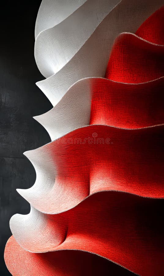 A Surreal, Spherical Structure, Formed by Overlapping, Curved Layers ...