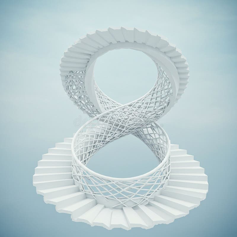 A Surreal Structure Resembling a Twisted Möbius Strip, Featuring a ...