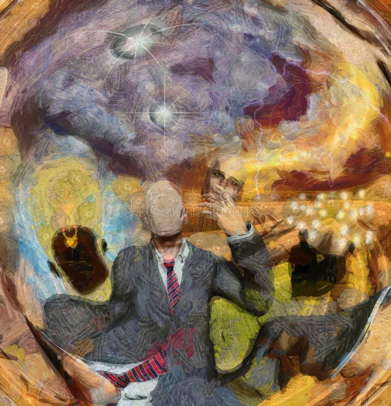 Surreal Symbolic Abstract stock illustration. Illustration of ...