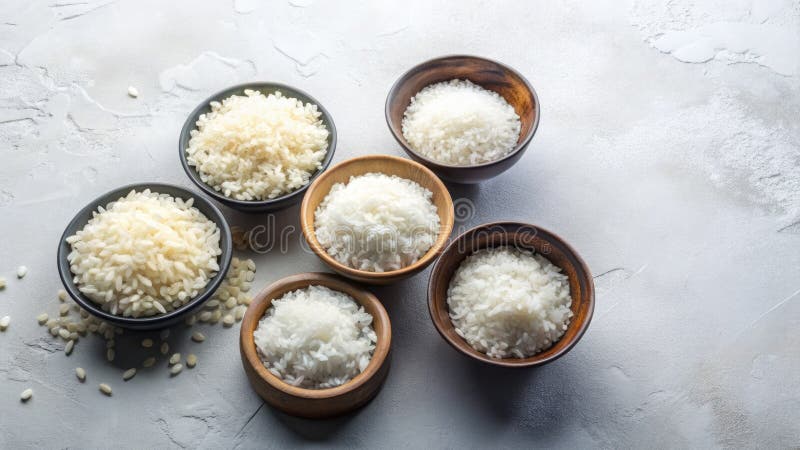 A Surreal Symphony of White Rice an Elevated Perspective on Culinary ...