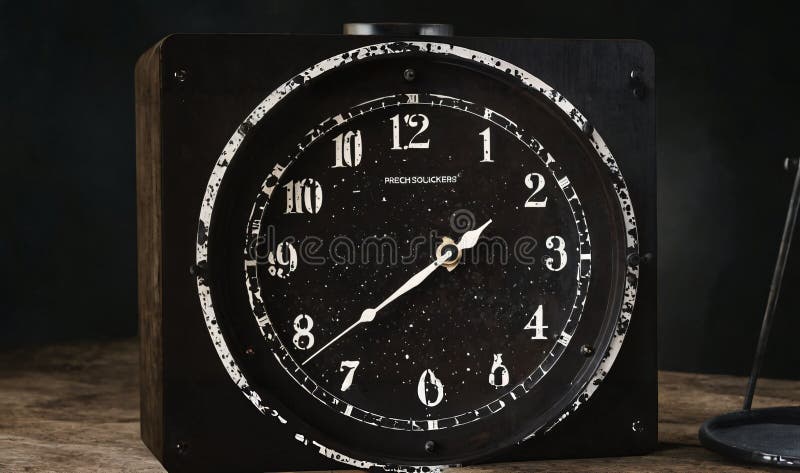 Fractured Timepiece: a Surreal Glimpse into Disrupted Moments Stock ...